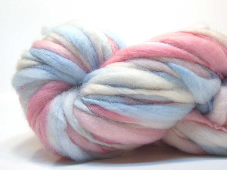 50 Yards And 2.6 Ounces Handspun Yarn In Thick And Thin Merino Wool on ...